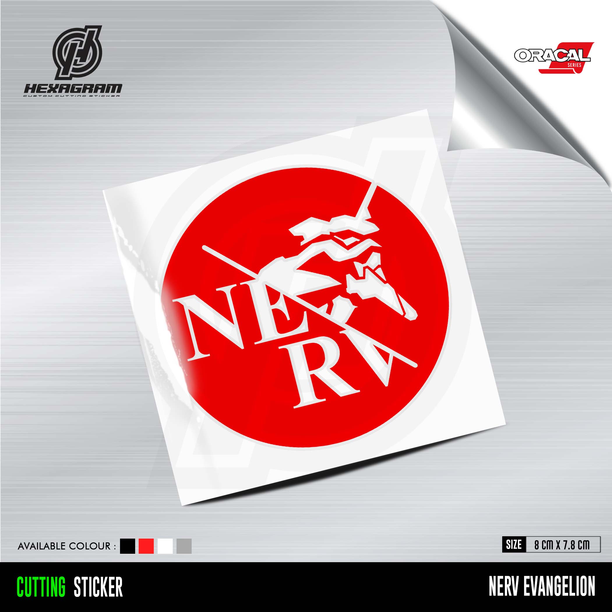 Cutting Sticker Anime NERV EVANGELION | Stiker NERV EVANGELION | Lazada ...