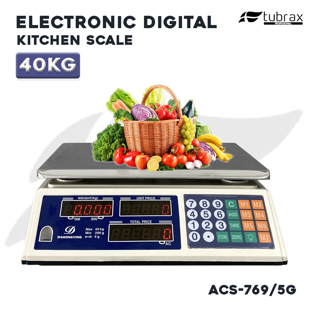 Timbangan Digital Elektronik Buah ACS 769 / 5G 40kg Duduk Laundry Telur ...