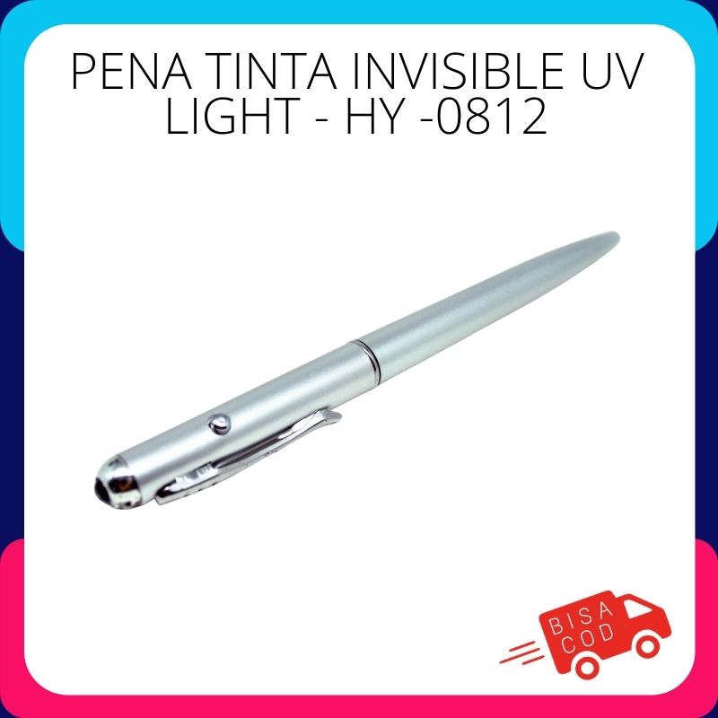 PENA TINTA INVISIBLE UV LIGHT - HY -0812 / pulpen tinta tak terlihat ...