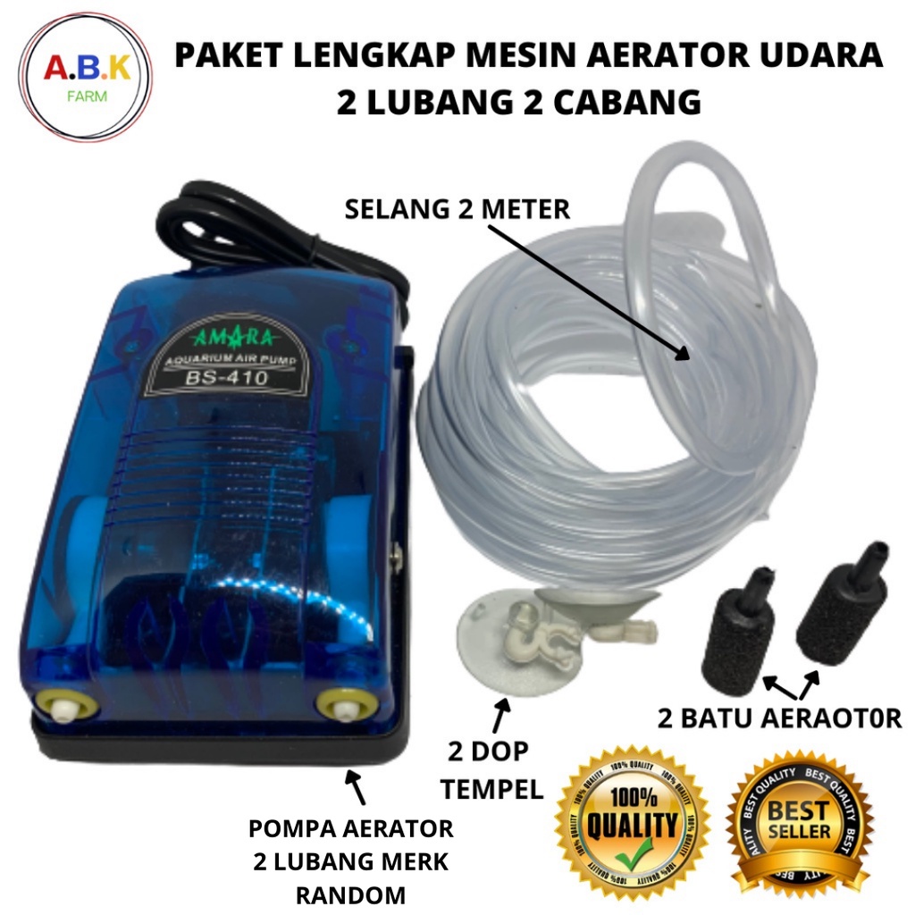PAKET MESIN AERATOR AIRATOR GELEMBUNG UDARA 2 LUBANG LOBANG 2 CABANG ...