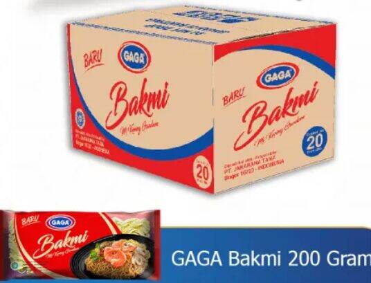 Mie Gaga Bakmi Me Kering Gandum 200g 1 Dus Isi 20 Pcs | Lazada Indonesia