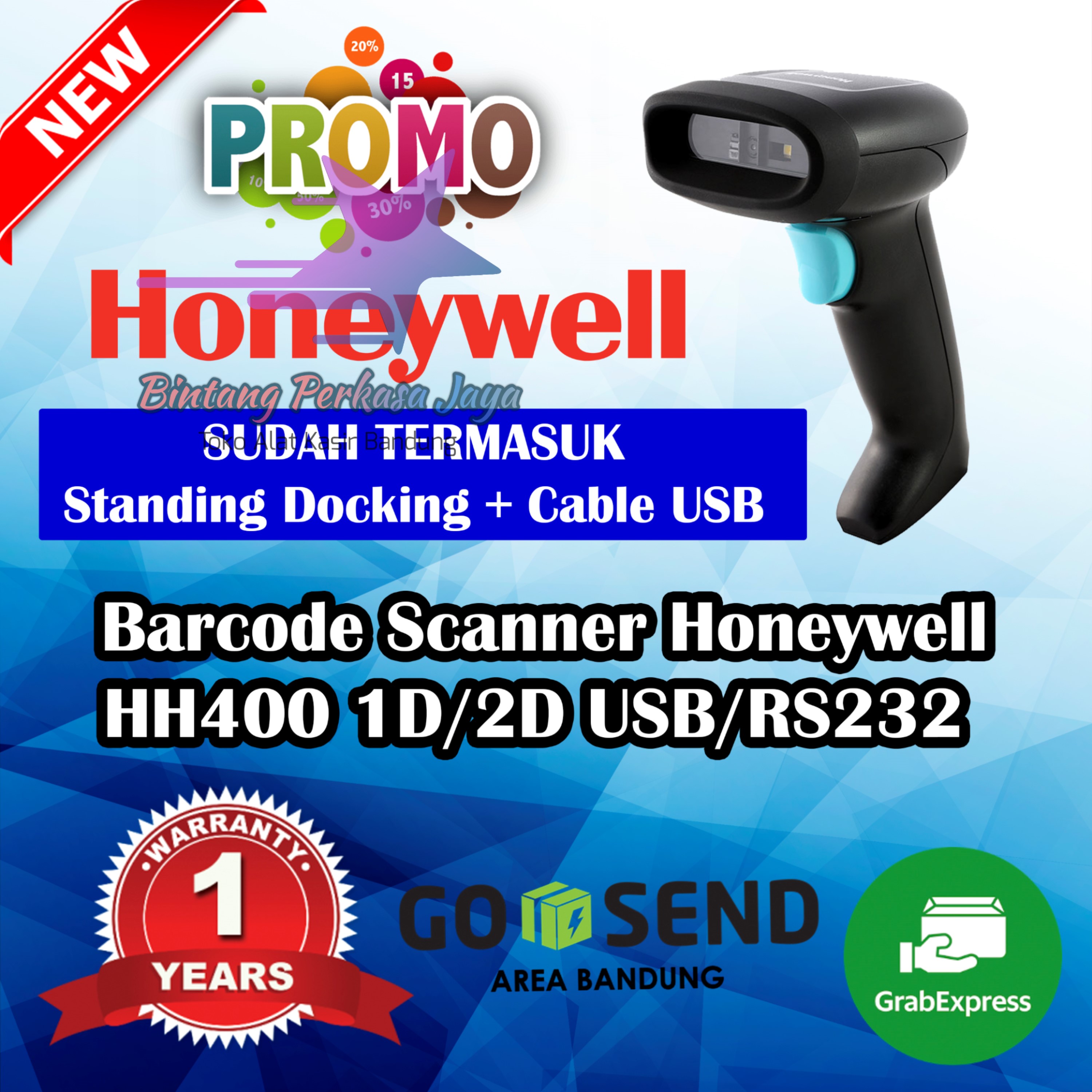 HONEYWELL HH400 / HH 400 1D - 2D Dimensi ( USB ) Imager Barcode Scanner | Lazada Indonesia