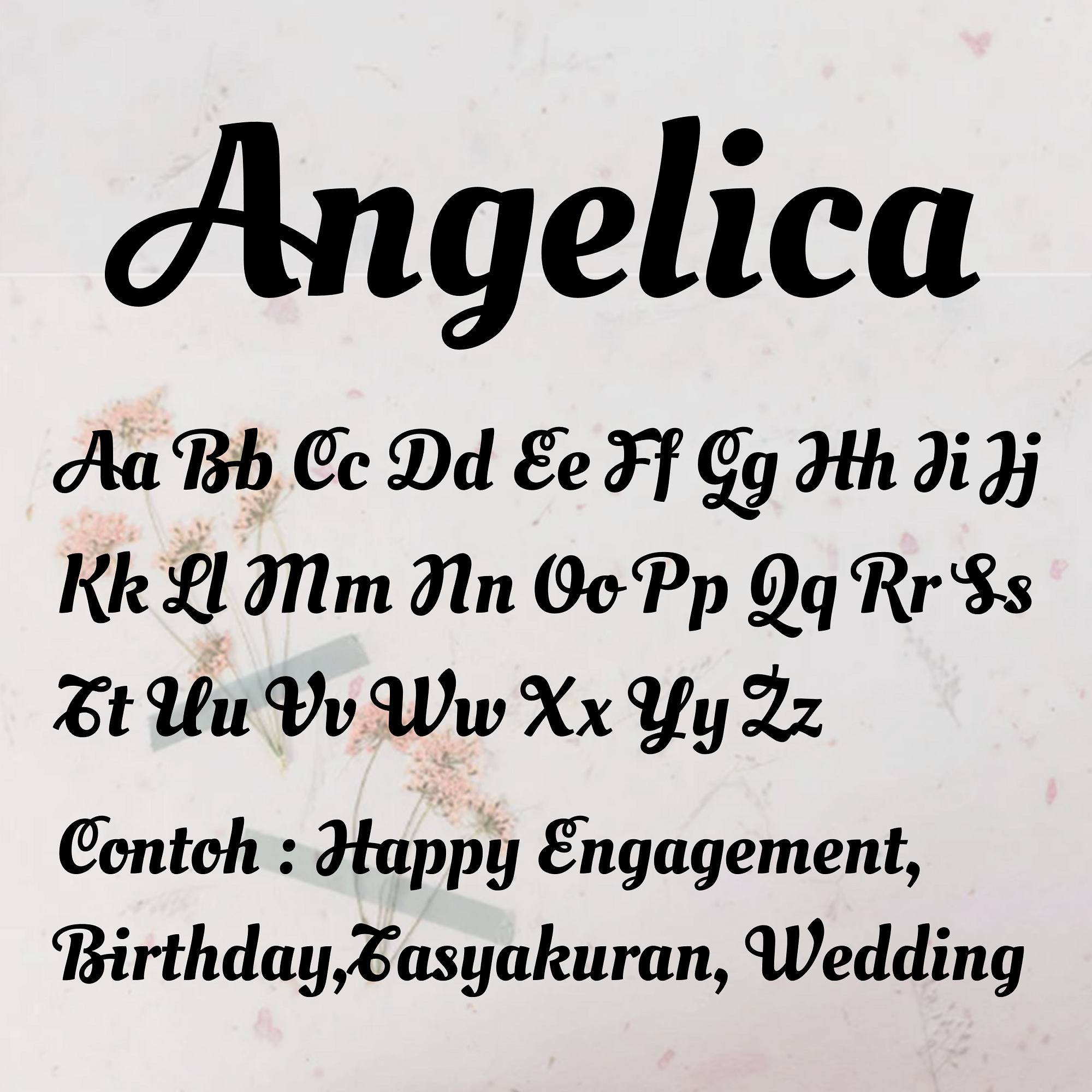 25cm Tulisan latin backdrop dekorasi acara pesta Banner Custom ...