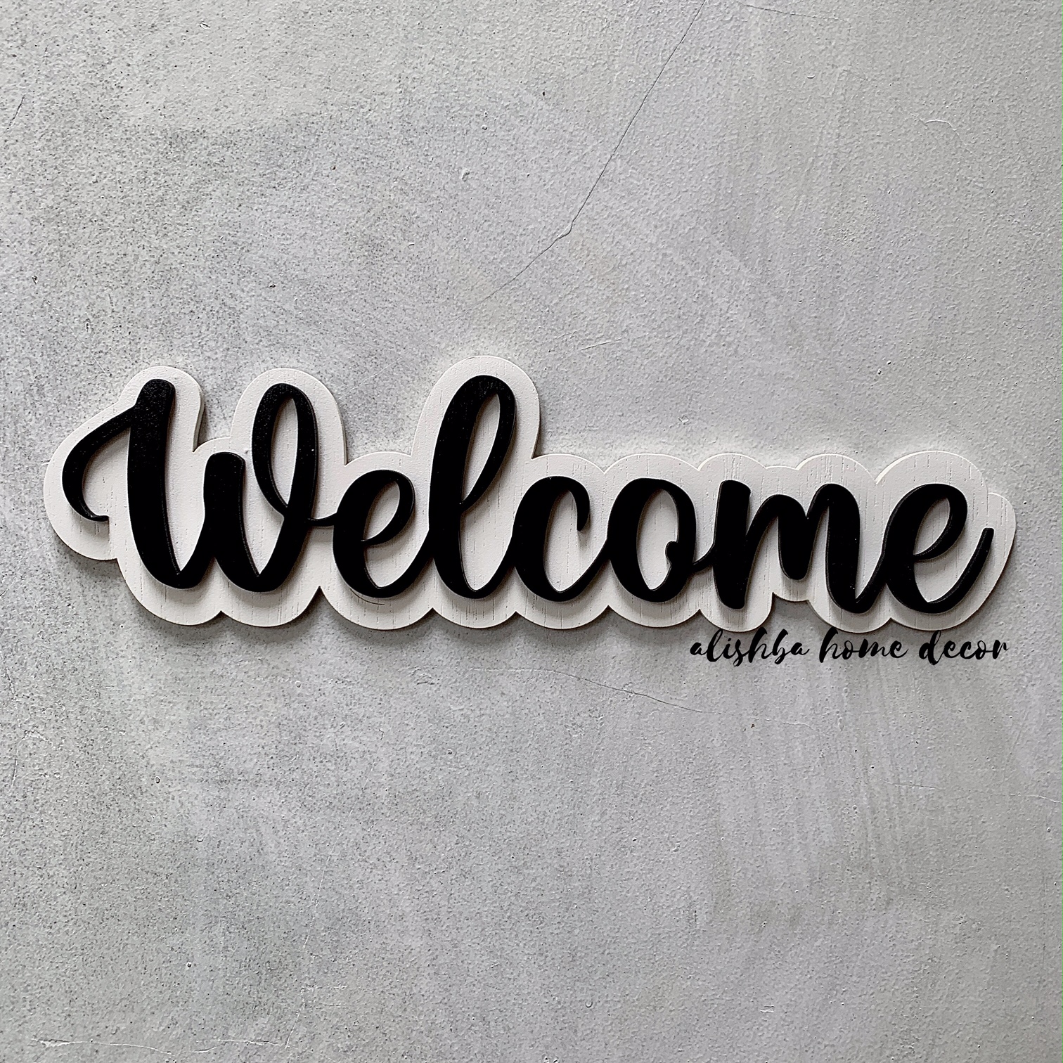 WALLDECOR HURUF TIMBUL WELCOME/ PAPAN HURUF TIMBUL/ WOOD CRAFT | Lazada ...