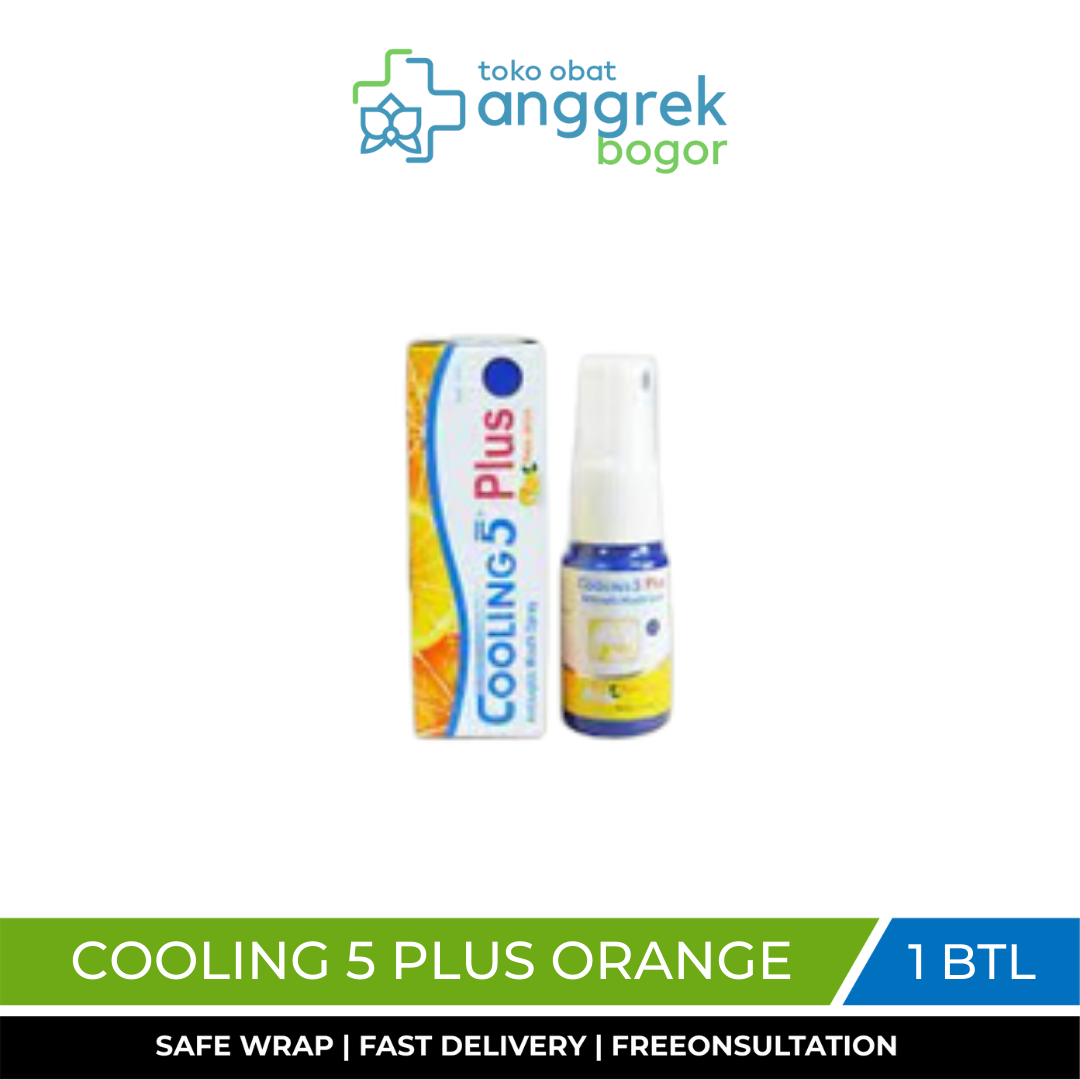 COOLING 5 PLUS ORANGE / OBAT UNTUK MERINGANKAN SAKIT GIGI / ANTISEPTIK ...