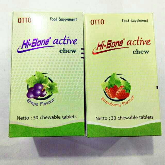 HI-BONE ACTIVE CHEW GRAPE 30S OBAT OSTEOPOROSIS DAN KESEHATAN TULANG ...