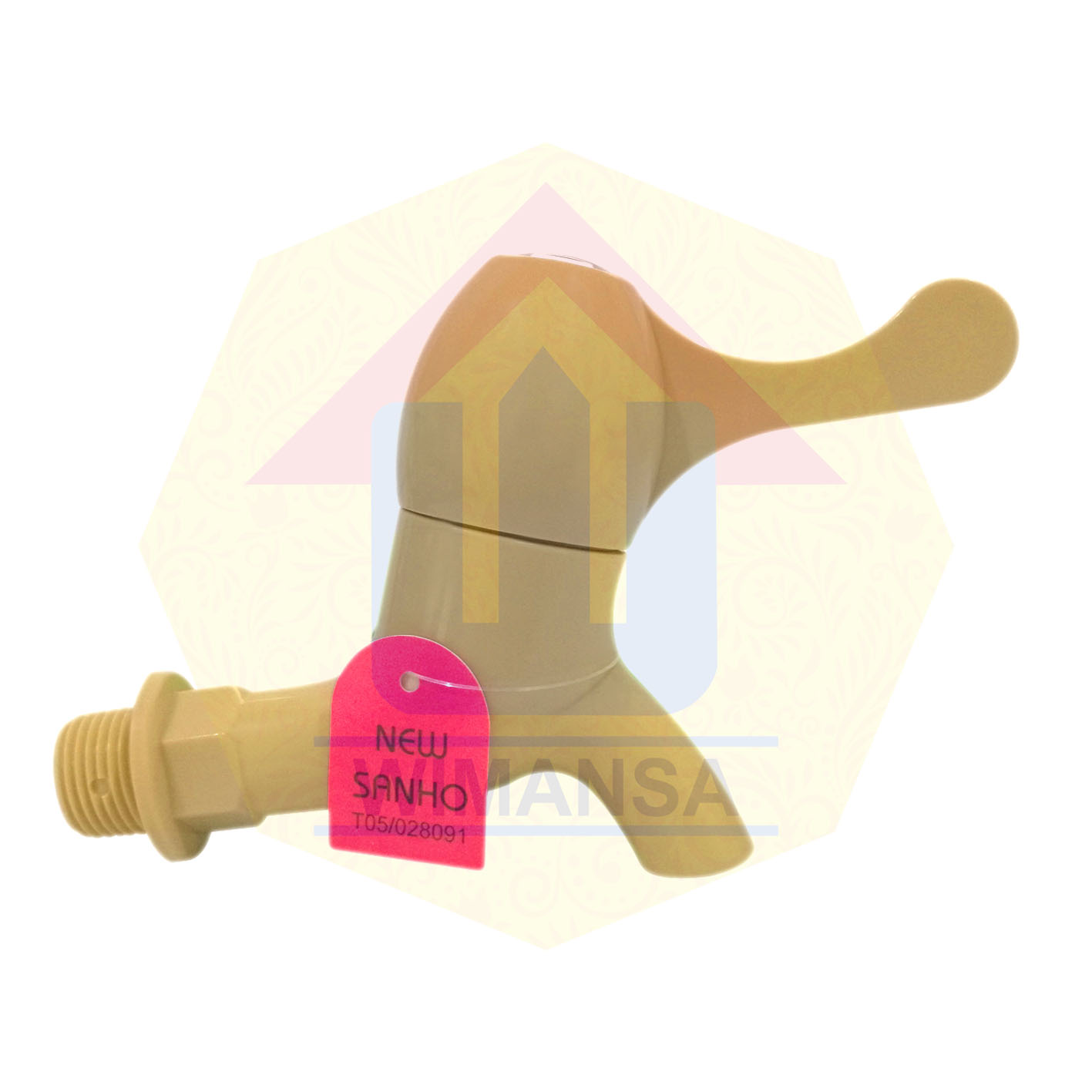 NEW SANHO KRAN TEMBOK PVC ENGKOL 1/2 INCH - KRAN PVC | Lazada Indonesia