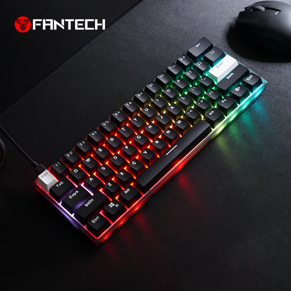 Keyboard Gaming Wireless Mechanical RGB Hotswap Fantech MAXFIT61 FROST ...