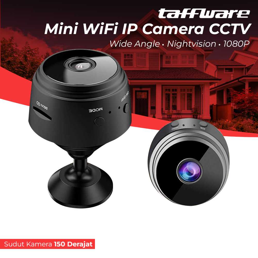 CCTV Mini WiFi IP Camera CCTV Wide Angle Nightvision 1080P Infra Red ...