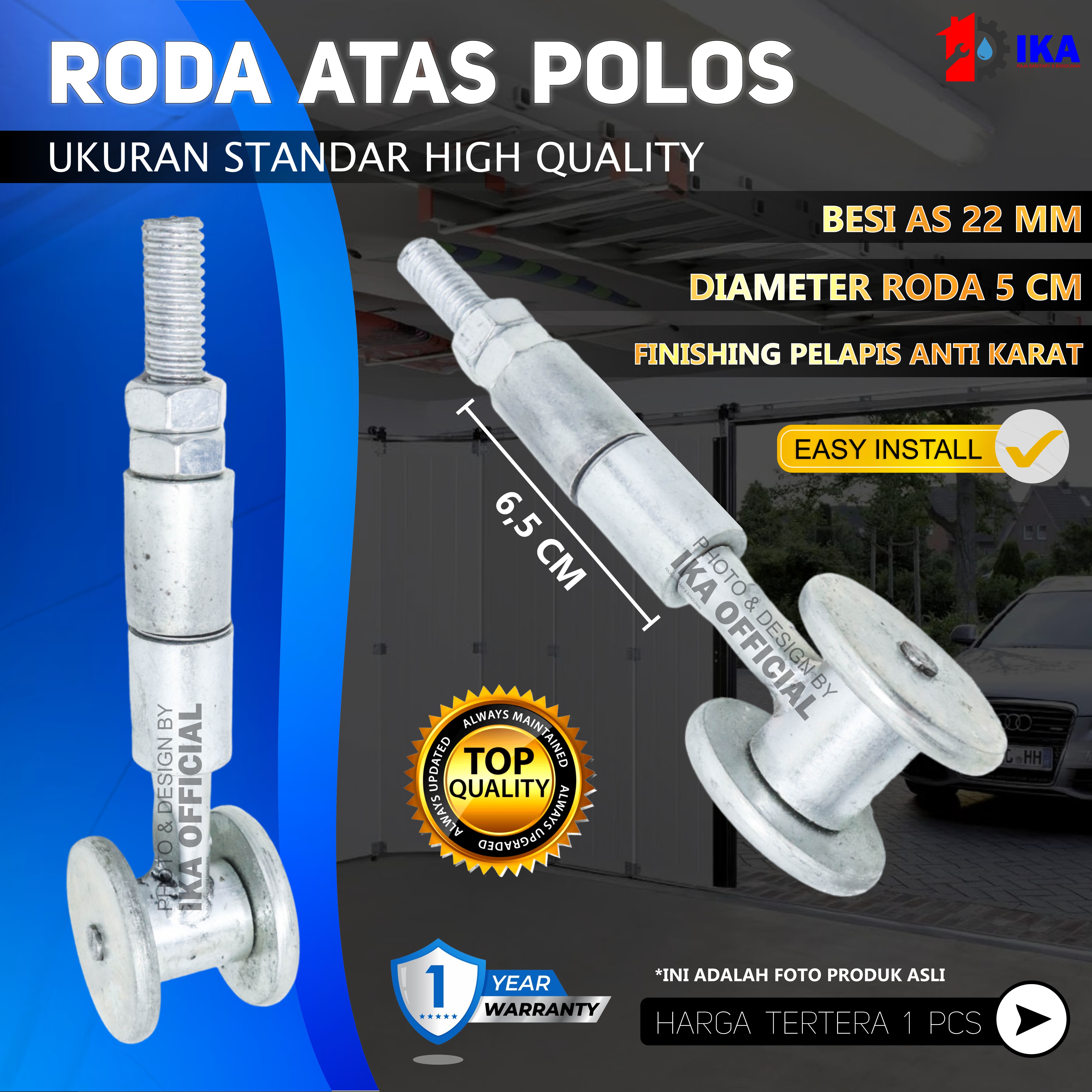 Roda pintu atas Henderson / Roda Atas Pintu Garasi/ Roda gantung ...