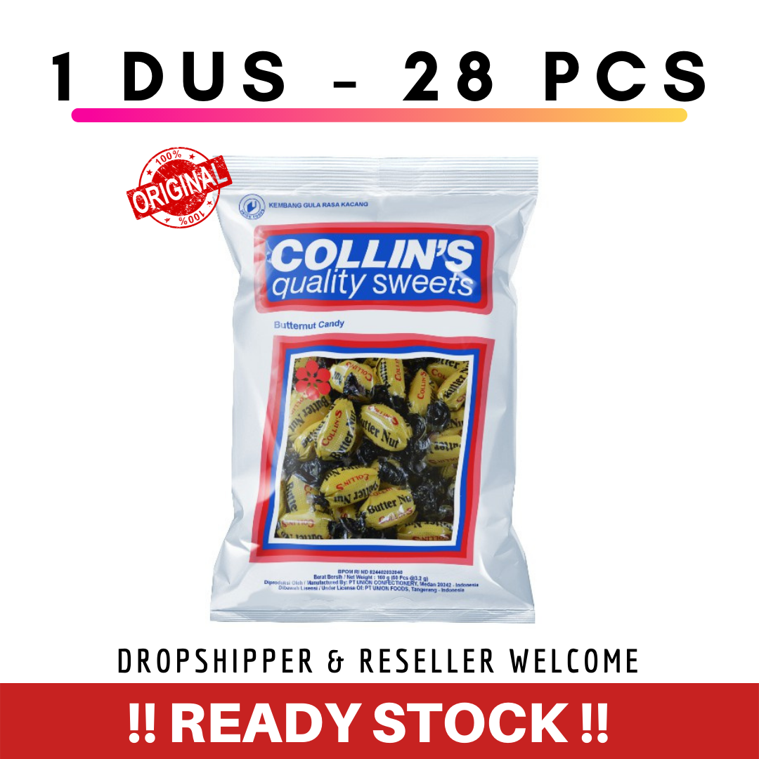 Permen Kacang Butternut Collins Jadul 50 Butir/160 Gram (1 Dus ...