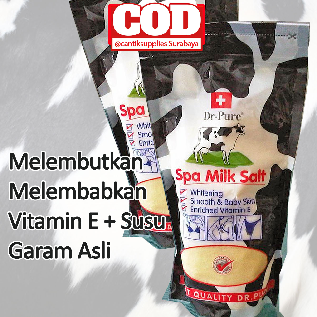 Spa Milk Salt Dr-Pure Spa Milk Salt Spa Susu Garam Lulur 500gr | Lazada ...