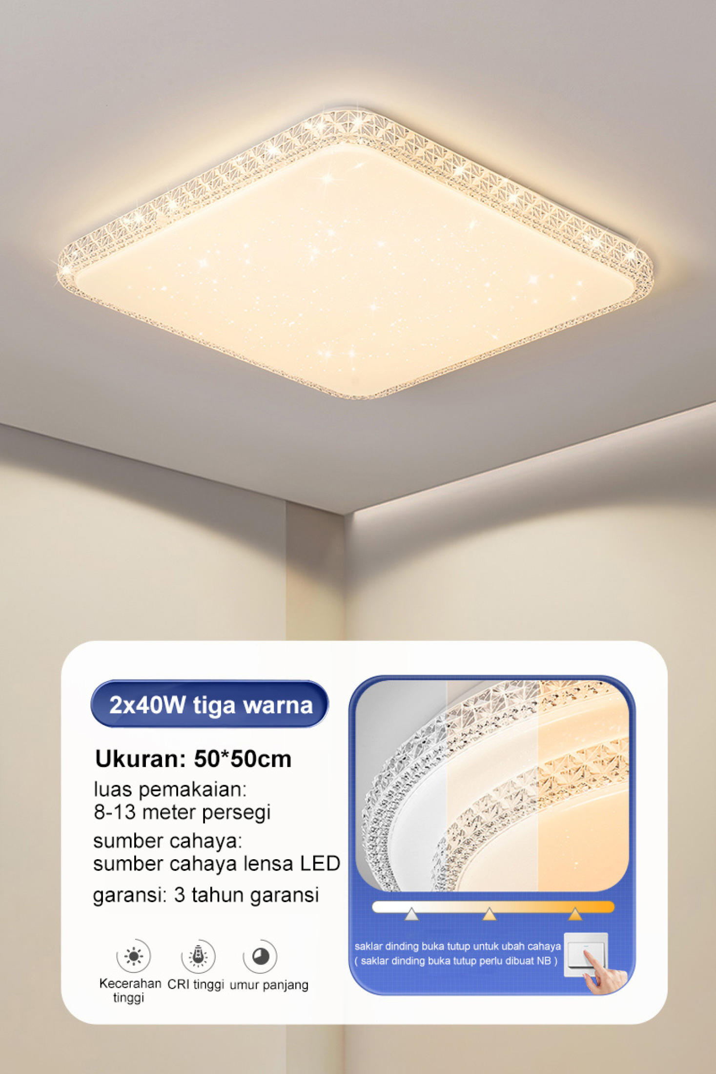 lampu plafon balkon kamar tidur Ceiling Lights Recessed Lights koridor ...