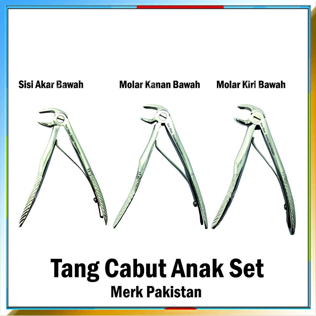Tang Cabut Gigi Anak Set Merk Pakistan isi 7 Pcs | Lazada Indonesia