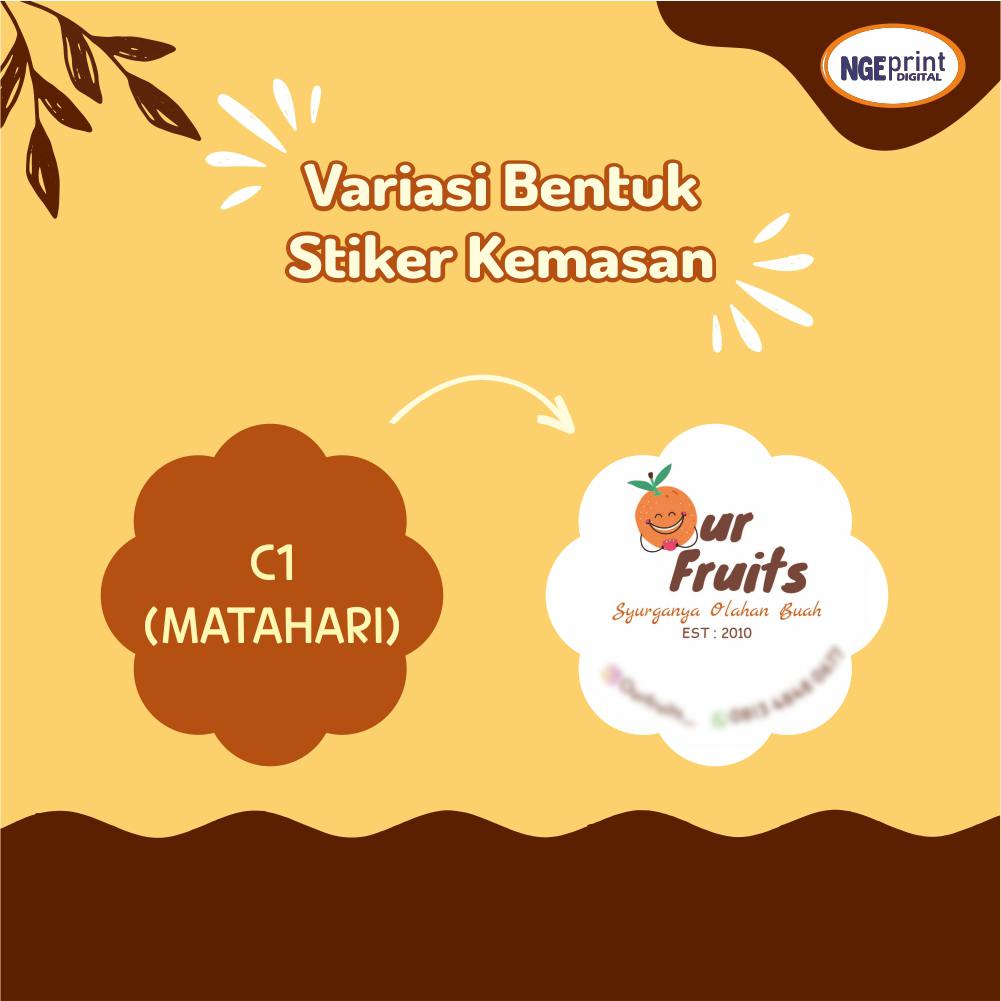 CETAK STIKER CROMO / LABEL BULAT/LABEL NAMA LABEL MAKANAN TOPLES ...