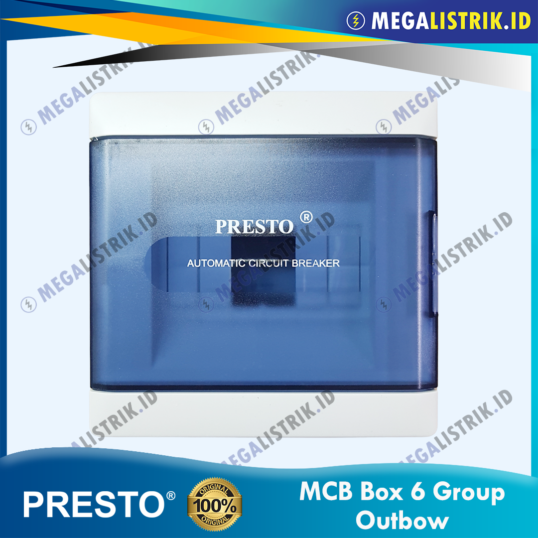PRESTO FUSE BOX MCB 6 GROUP OUTBOW / HELES PRESTO RUMAH MCB ISI 6 GRUP ...
