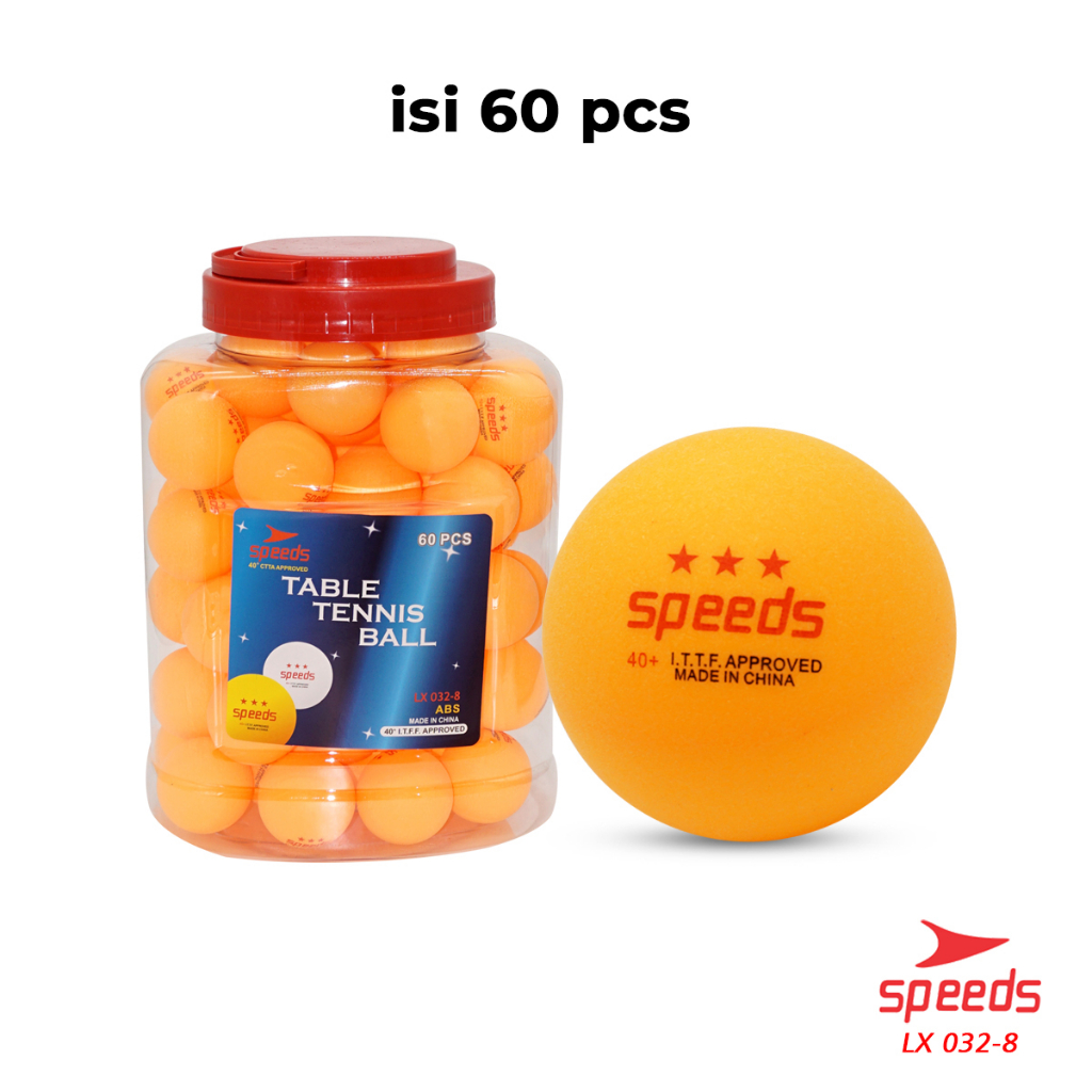 SPEEDS Bet Bat Pingpong Tennis Meja Bad Raket Tenis Meja Isi 1 Pcs Rubber Karet Pegangan Kayu LX ...