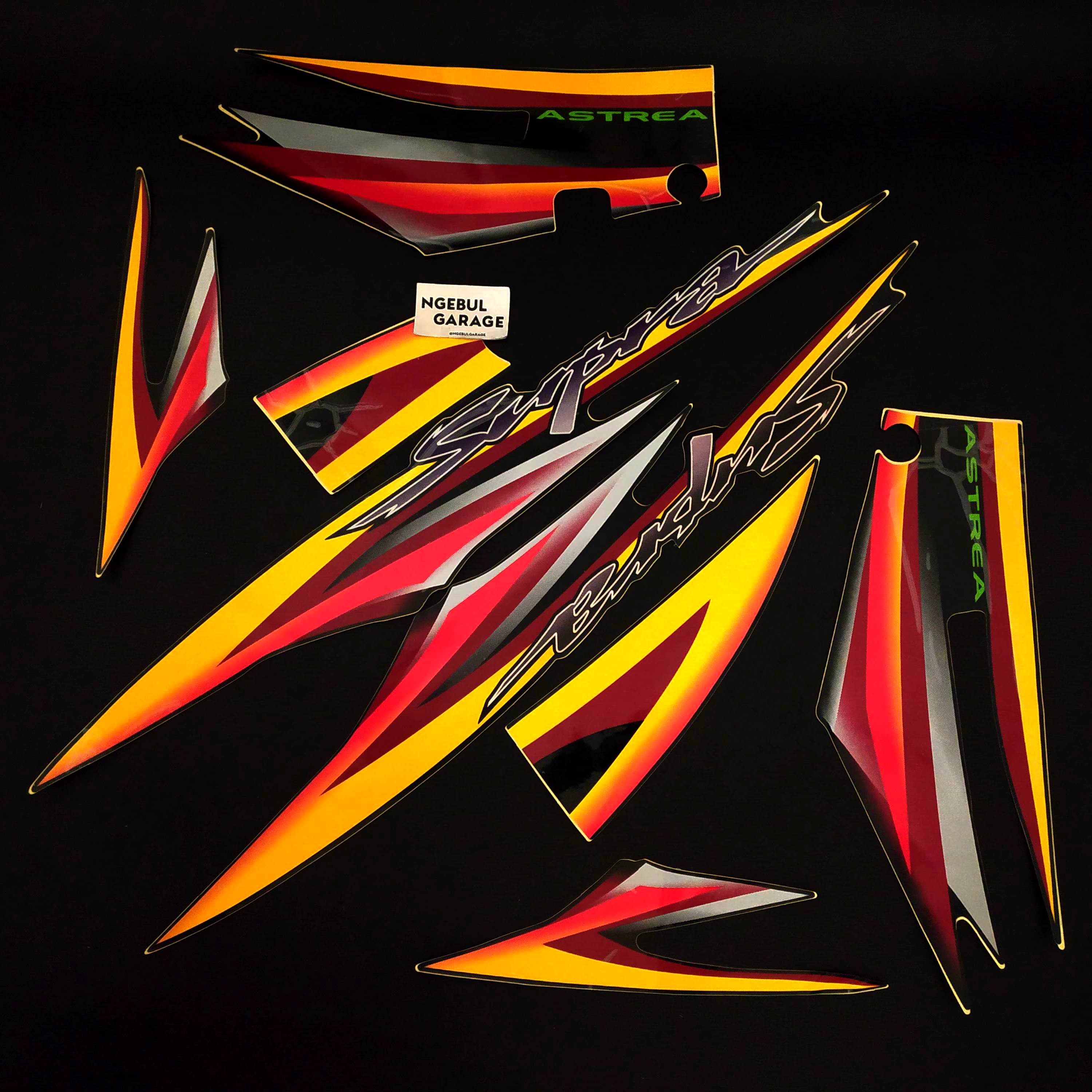 Stiker Supra Lama 1998 Striping HONDA IMI KUNING MERAH HITAM | Lazada ...