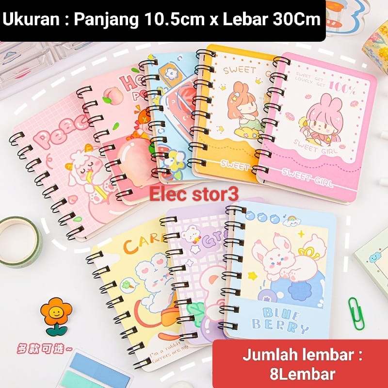 buku Aimilo Notebook Mini A7 Buku Kecil Catatan Scrapbook Mini Buku ...