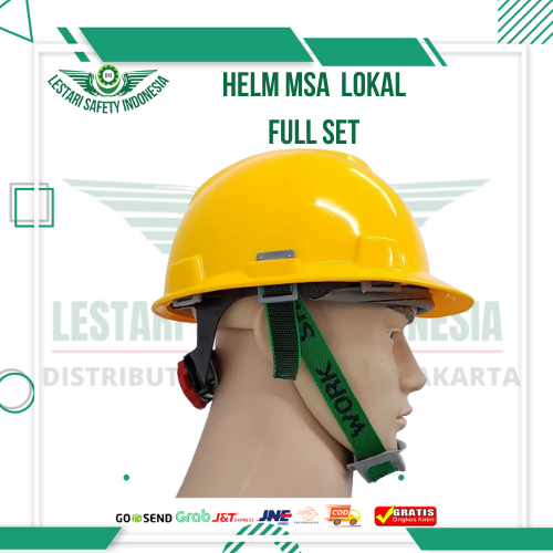 Helm Safety MSA Full Set / Helm Kerja Proyek Warna Kuning - SNI ...