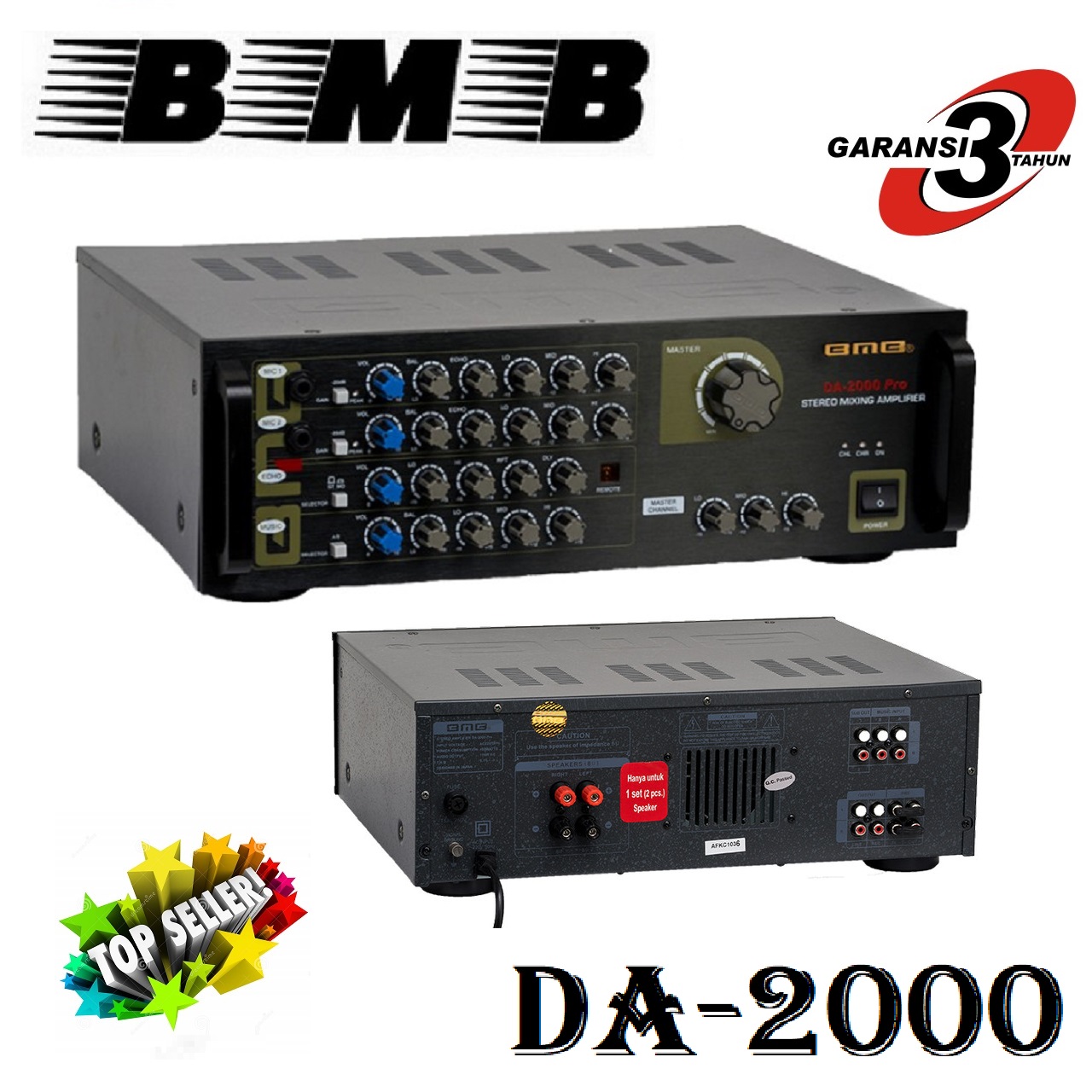 BMB DA2000 / DA-2000 / DA 2000 PRO BT Stereo Mixing Amplifier ORIGINAL ...