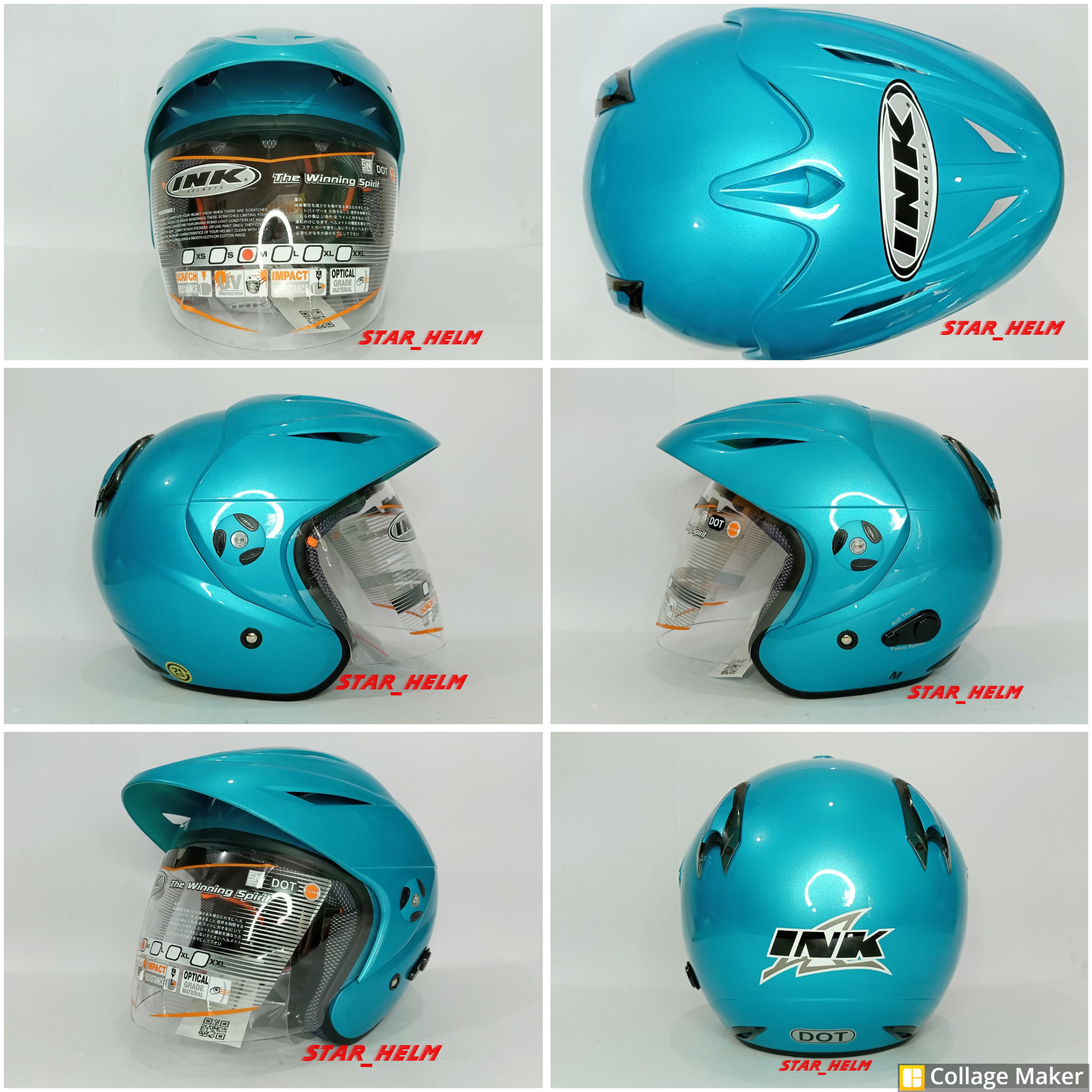 HELM HALF FACE INK CX25/ INK TOPI MODEL BARU ORIGINAL 100% | Lazada ...