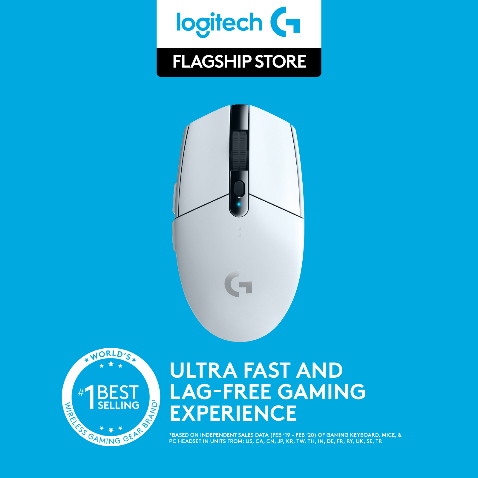 Logitech G304 Lightspeed Mouse Gaming Wireless Sensor 12K DPI | Lazada ...