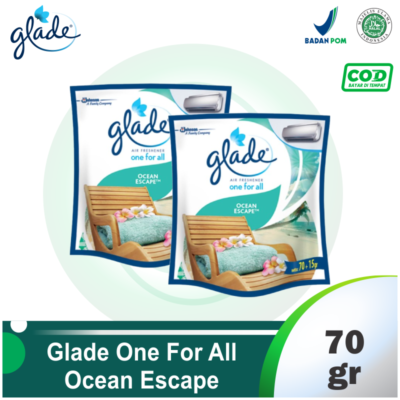 Glade One For All Pengharum Ruangan Ocean Escape 70gr - Twinpack ...