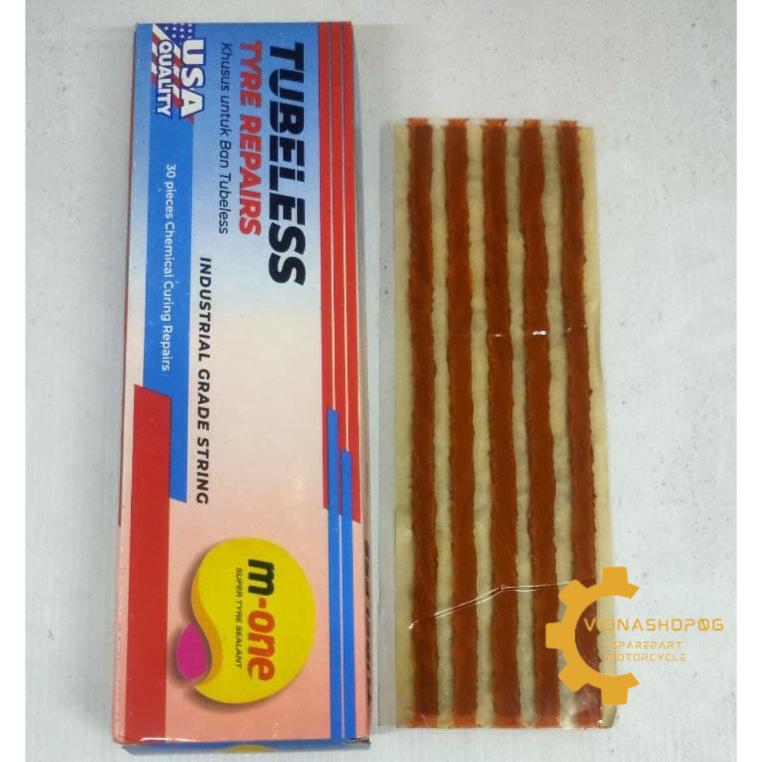 Isi 5 1 Lembar Refill Isi Ulang Karet Ban Lem Cacing Tubles Tubeless ...