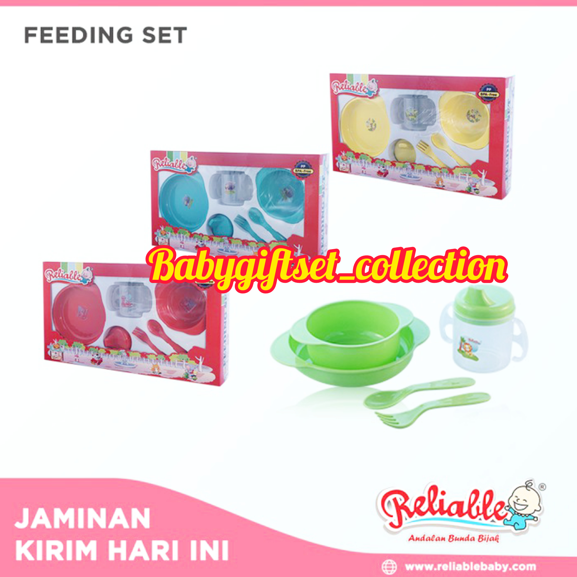 (PACKING AMAN) Feeding Reliable Size Besar / Tempat Makan Anak Ukuran ...