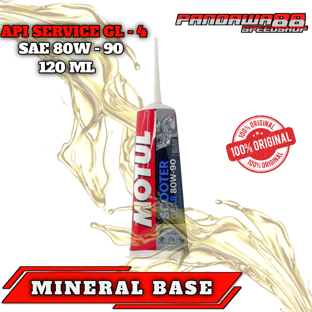 Oli Gardan MOTUL SCOOTER GEAR 120ML 80W-90 | MOTUL Oil 120ml SCOOTER ...