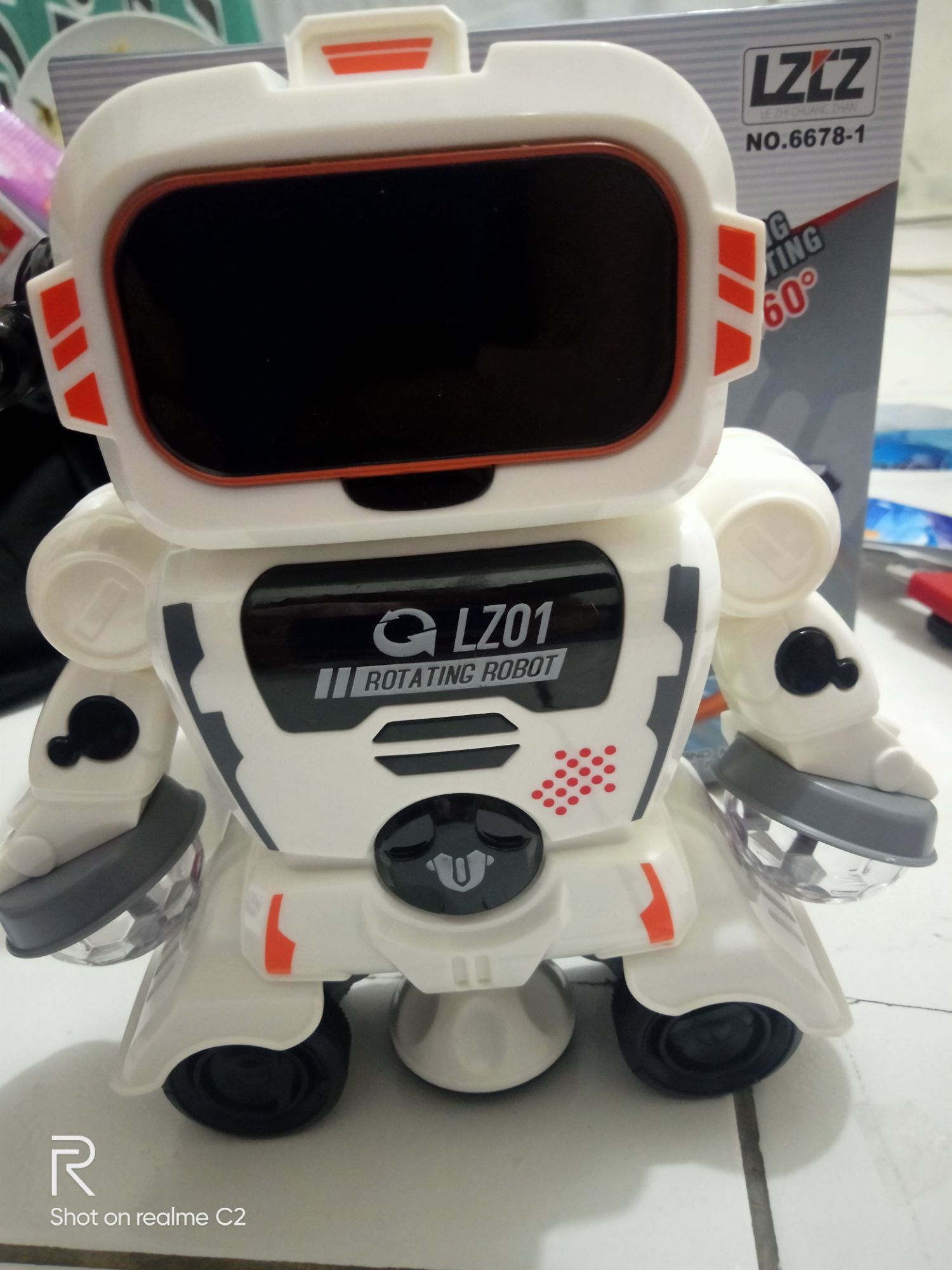 Mainan Anak ROTATING ROBOT / Robot Joget Bisa Berputar Keren Banget ...
