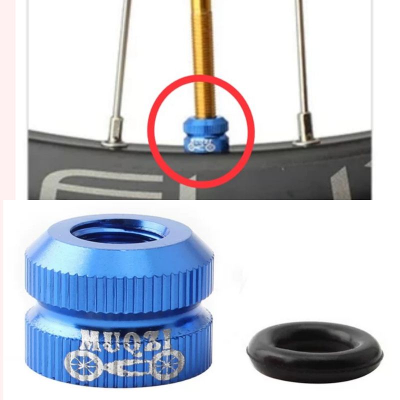 Baut Mur Pentil Presta Alloy Valve Nut Bolt Mur Pentil Kecil Sepeda ...