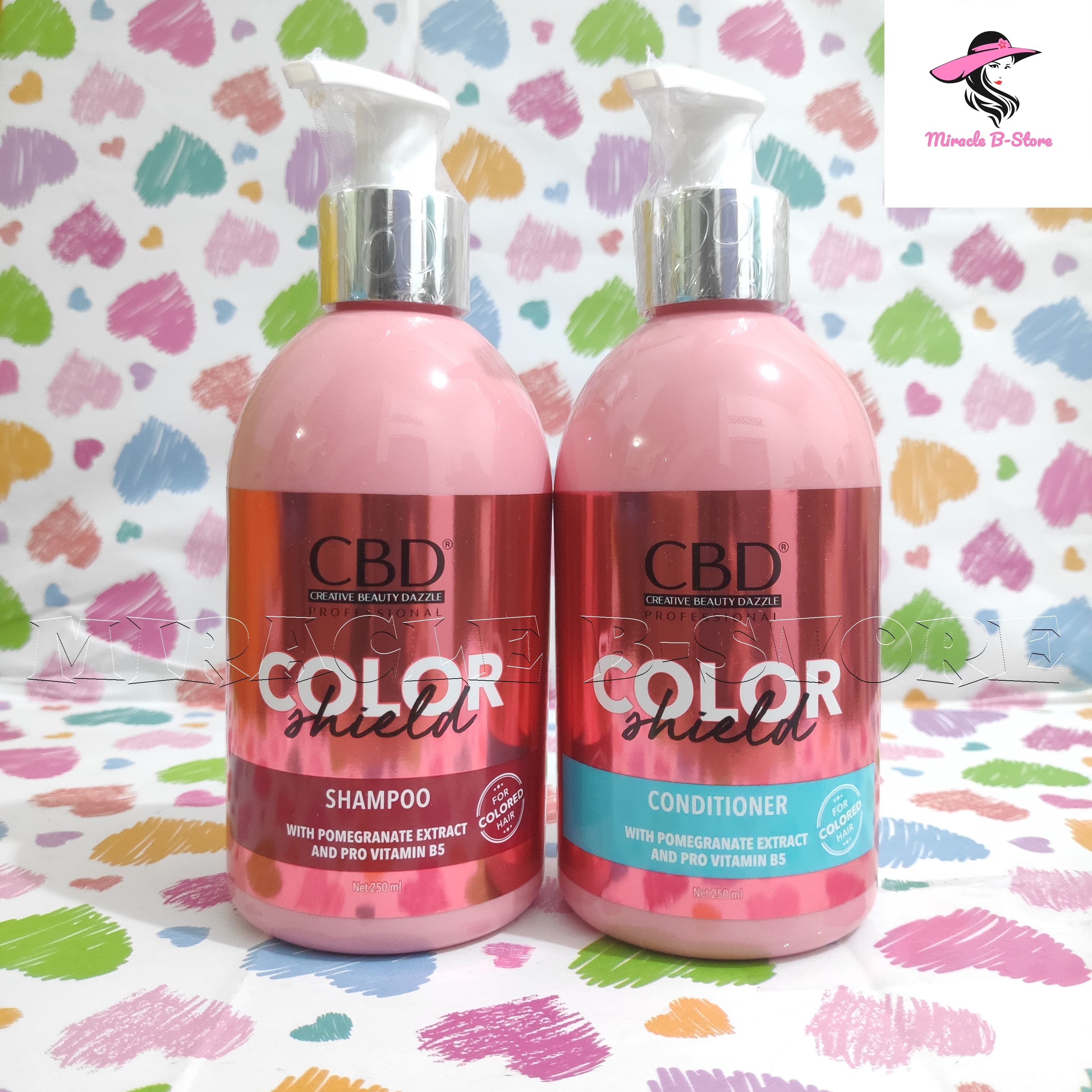 CBD KERATIN HAIR COLOR SHIELD PAKET SHAMPO 250 ML + CONDITIONER 250 ML ...