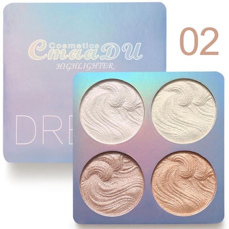 Cmaadu highlighter palette dream 4 warna baked highlightter powder ...
