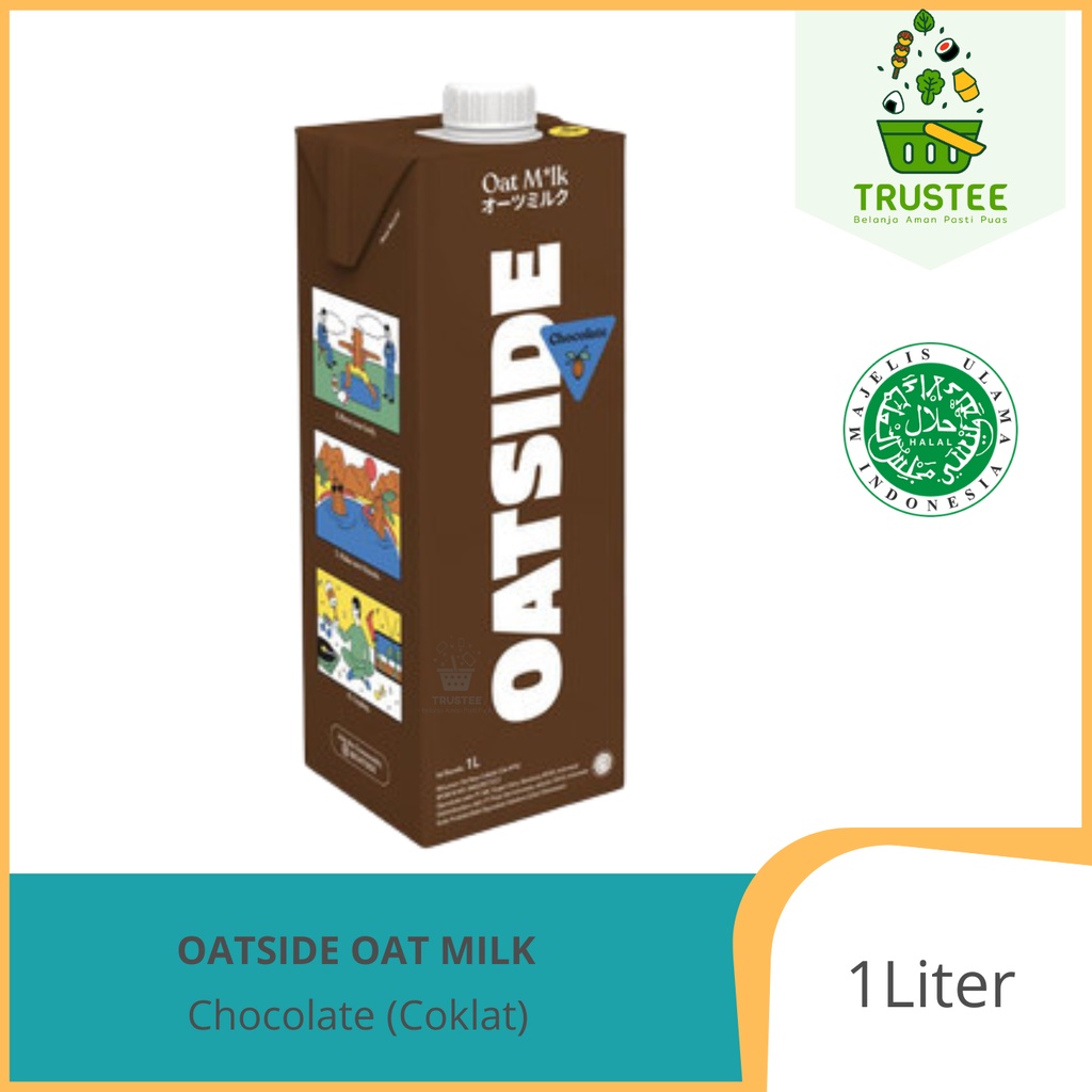OATSIDE Susu Oat Milk 1L Chocolate - Minuman Plant based Vegan | Lazada ...