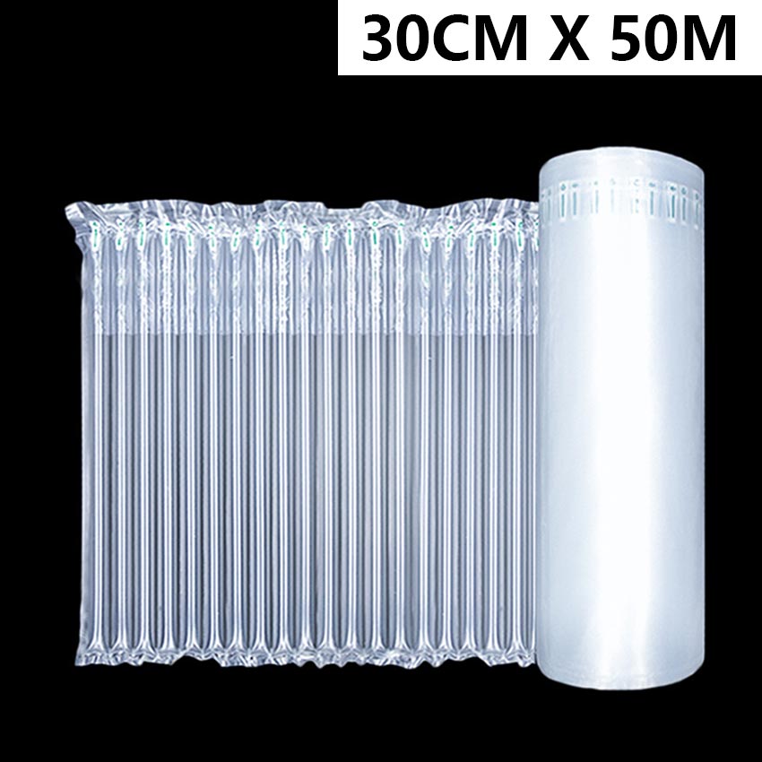 50M Plastik Bubble Wrap Inflatable Roll Kolom Column Air Cushion Wrap ...