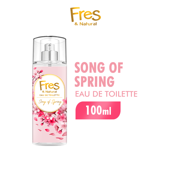 FRES&NATURAL Spray Cologne Song of Spring Floral Fruity EDT Botol 100ML ...