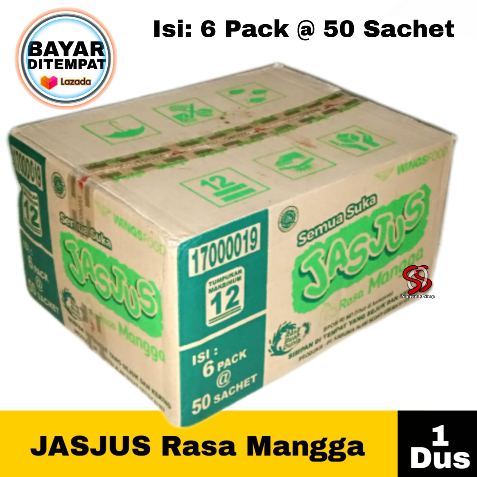 (1) Satu Dus Jasjus Rasa Mangga Isi 6 Pack 50 Sachet | Lazada Indonesia