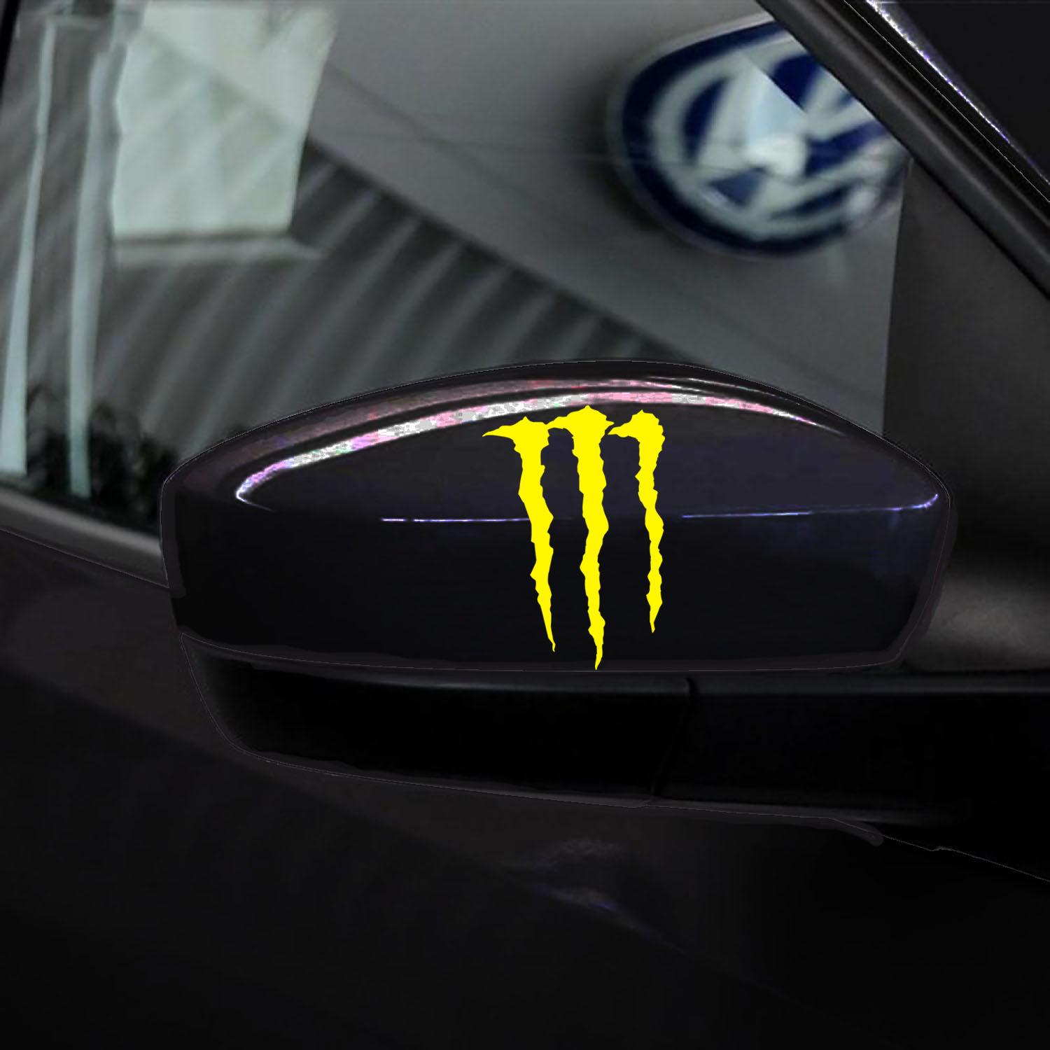 Sticker Mobil Cutting Vinyl KUNING untuk Kaca Spion Mobil Logo Saja ...