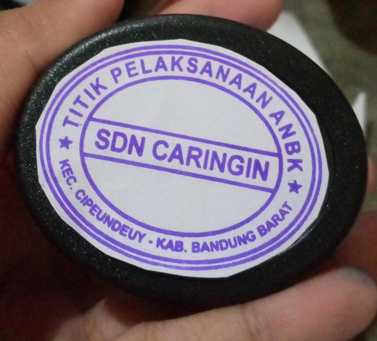 Stempel Flash oval- cap otomatis bentuk oval lonjong - Stemple otomatis ...