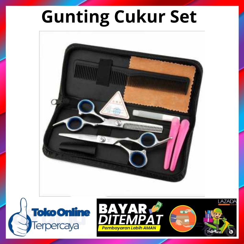 BISA COD - { Biutte.co } Gunting Rambut Set / Peralatan Set Gunting ...