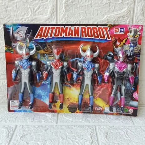 Mainan Ultraman isi 4 Nyala - Action Figure Ultraman LED | Lazada Indonesia