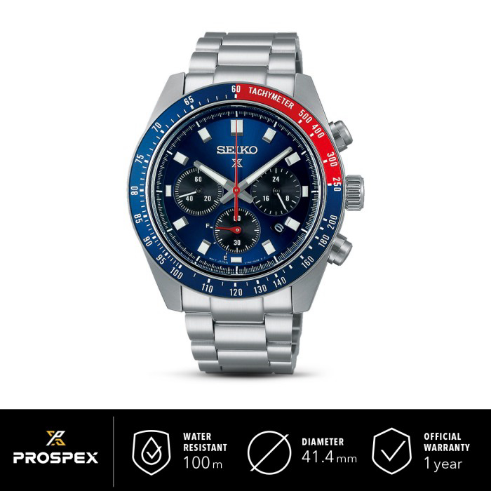 Seiko Prospex Speedtimer Solar Chronograph Pepsi SSC913P1 SSC913 ...