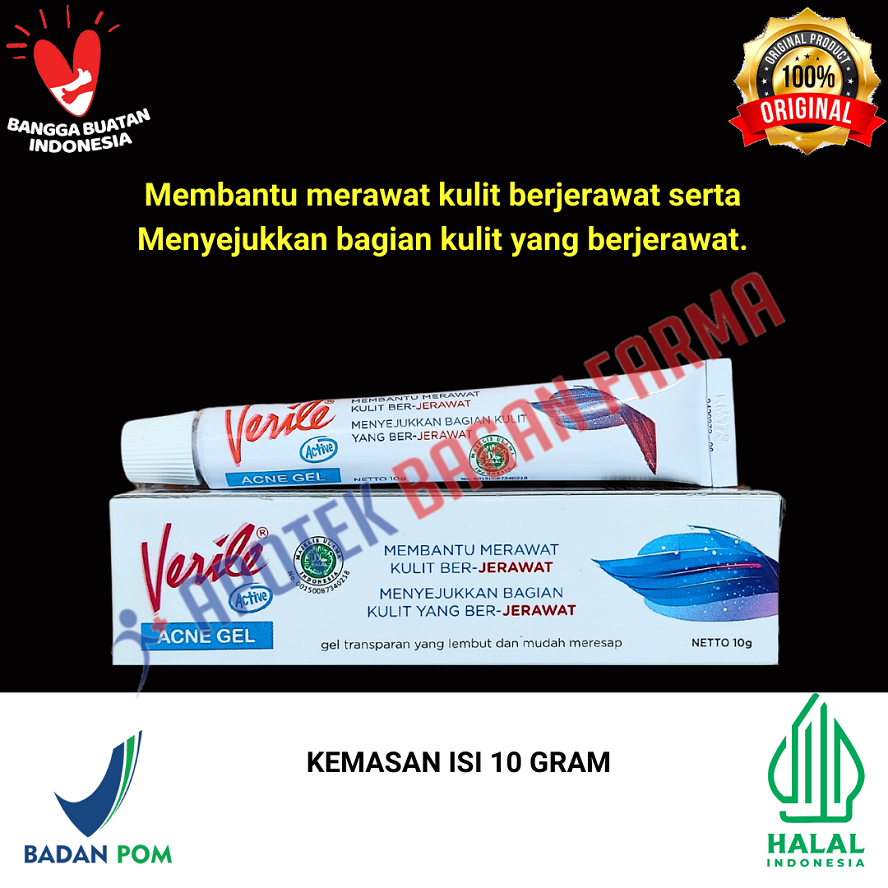 VERILE ACNE GEL 10 GRAM / OBAT JERAWAT | Lazada Indonesia
