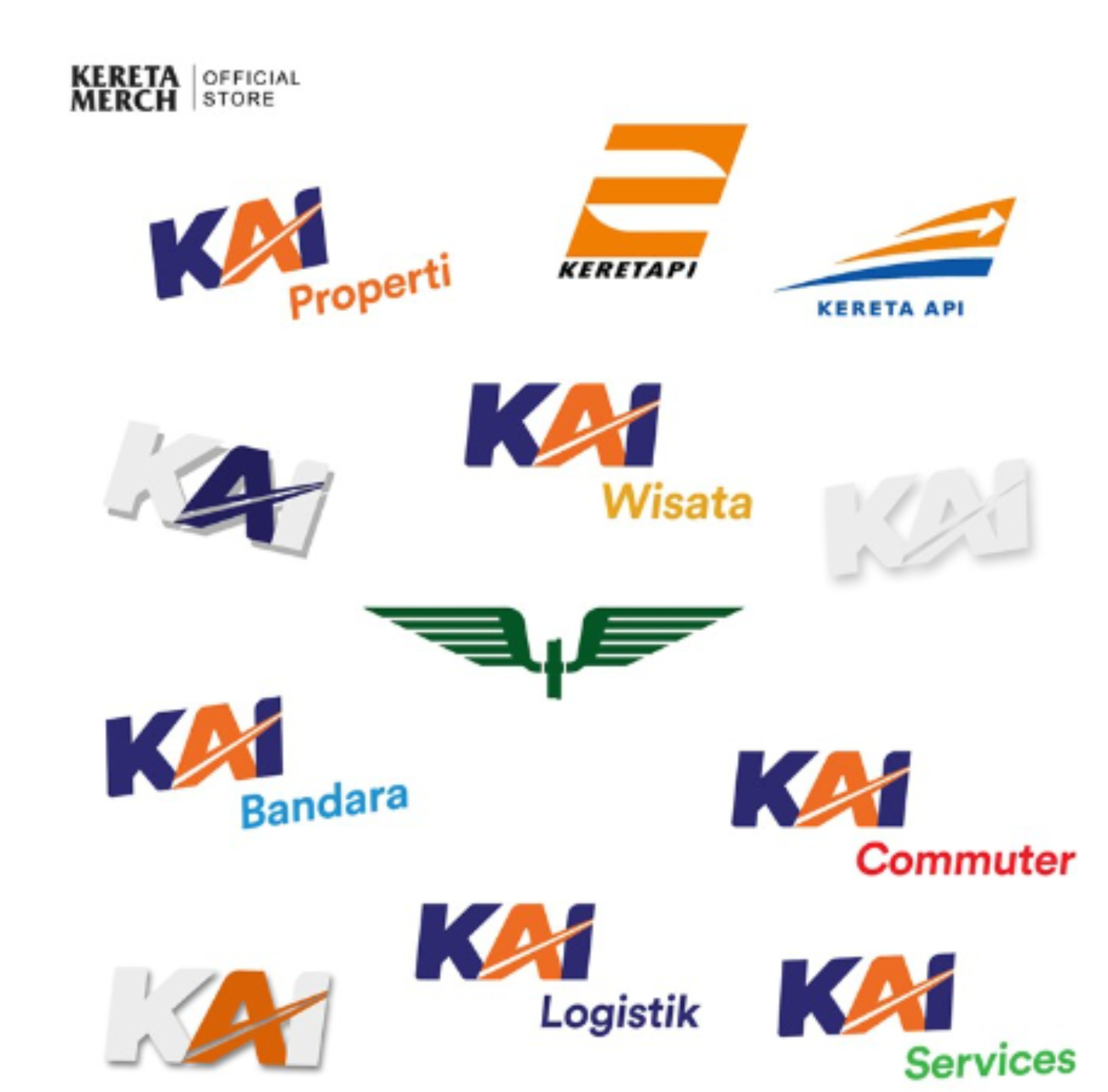 Stiker Aesthetic Cutting Sticker Kaca Motor Deco Reflektor Logo PT. KAI ...