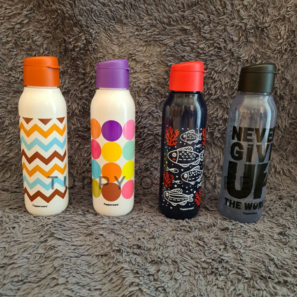 Fancy Bottle Tupperware 750ml (4) - Botol Minum Tupperware - Eco Bottle ...