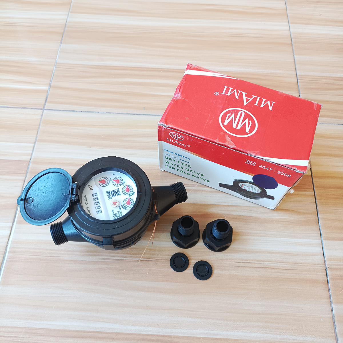 Meteran Air PAM Plastik SNI PDAM PVC DUA UKURAN ANTI KARAT | Lazada ...