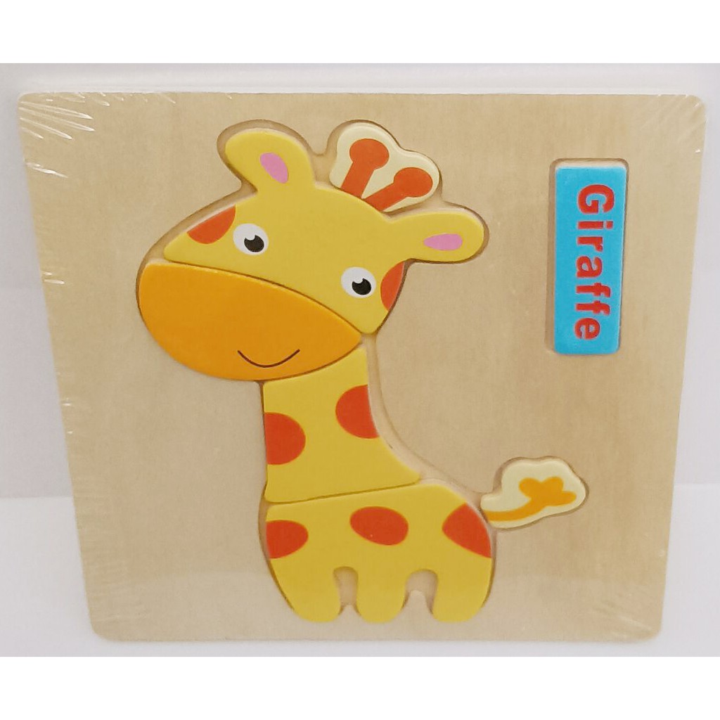 HIPPO LAND Mainan Puzzle Kayu Anak 3D Mainan Edukasi Puzzel Kayu Jigsaw ...