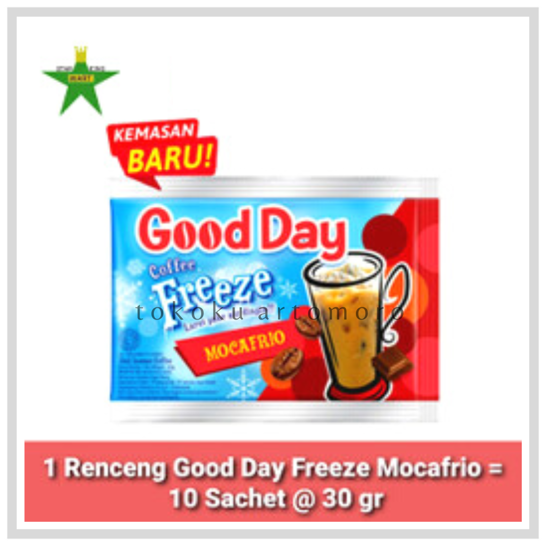 Good Day Coffee Freeze Mocafrio 10 x 30 gr - Minuman Kopi 1 Renteng ...